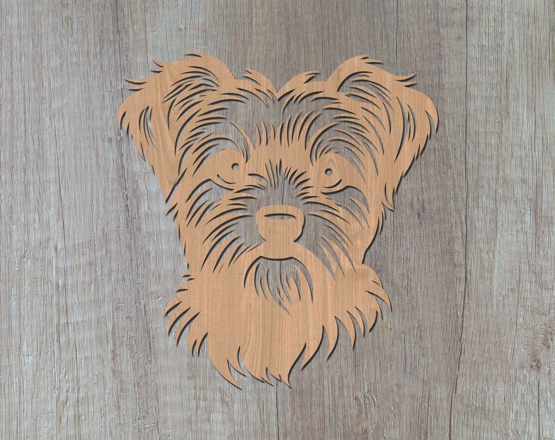 Morkie Laser SVG Cut File, Morkie Wall Art SVG, DXF, Eps, Morkie Vector ...