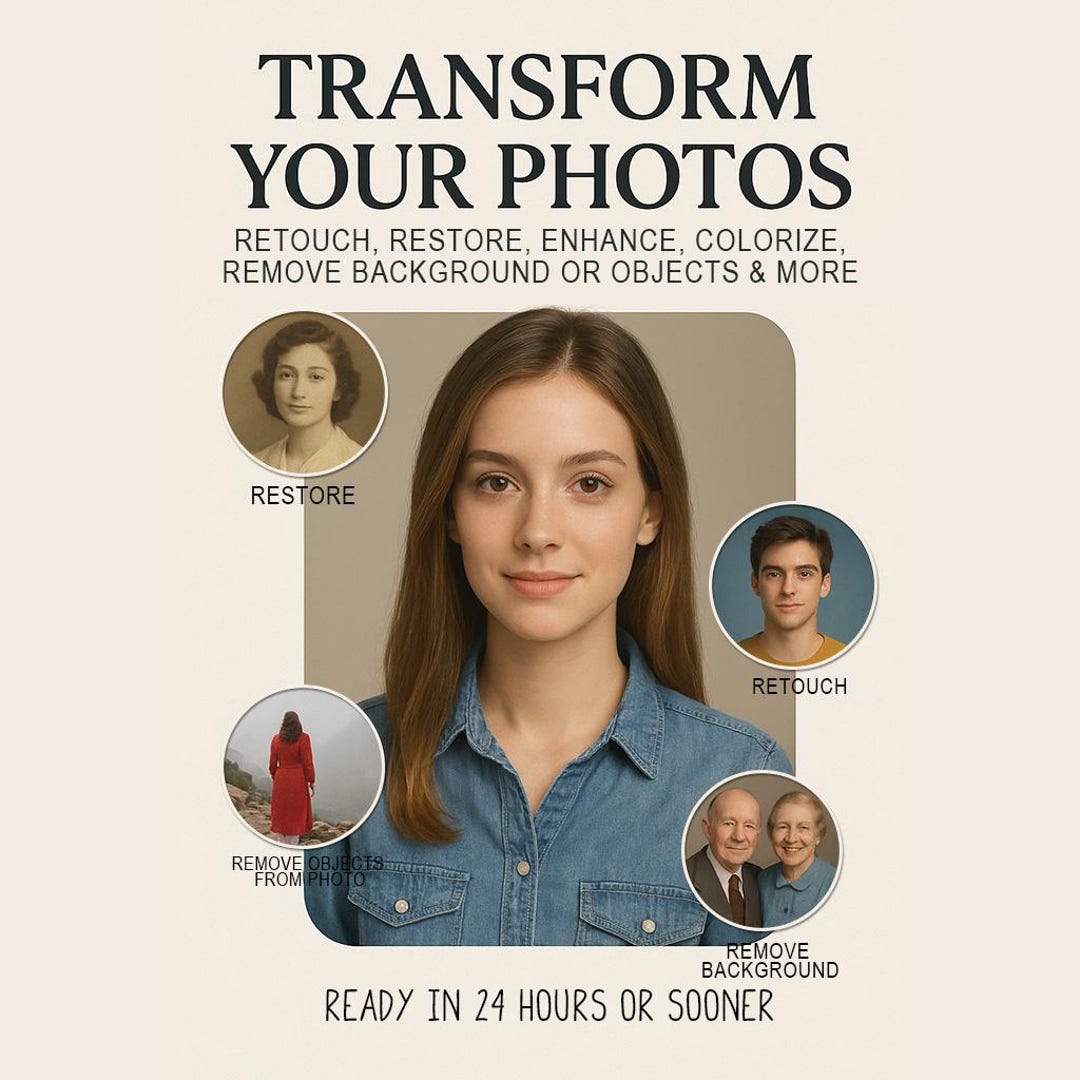 Custom Photo Editing & Restoration Service | Fix, Enhance, Colorize ...