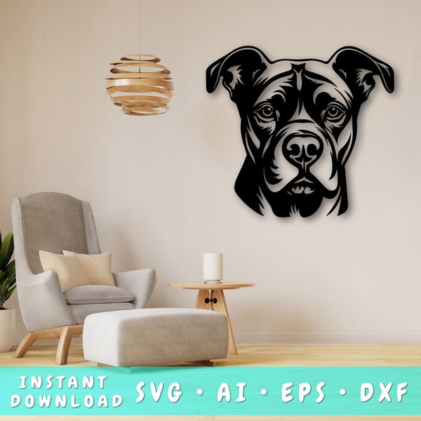 Pitbull Svg - Etsy