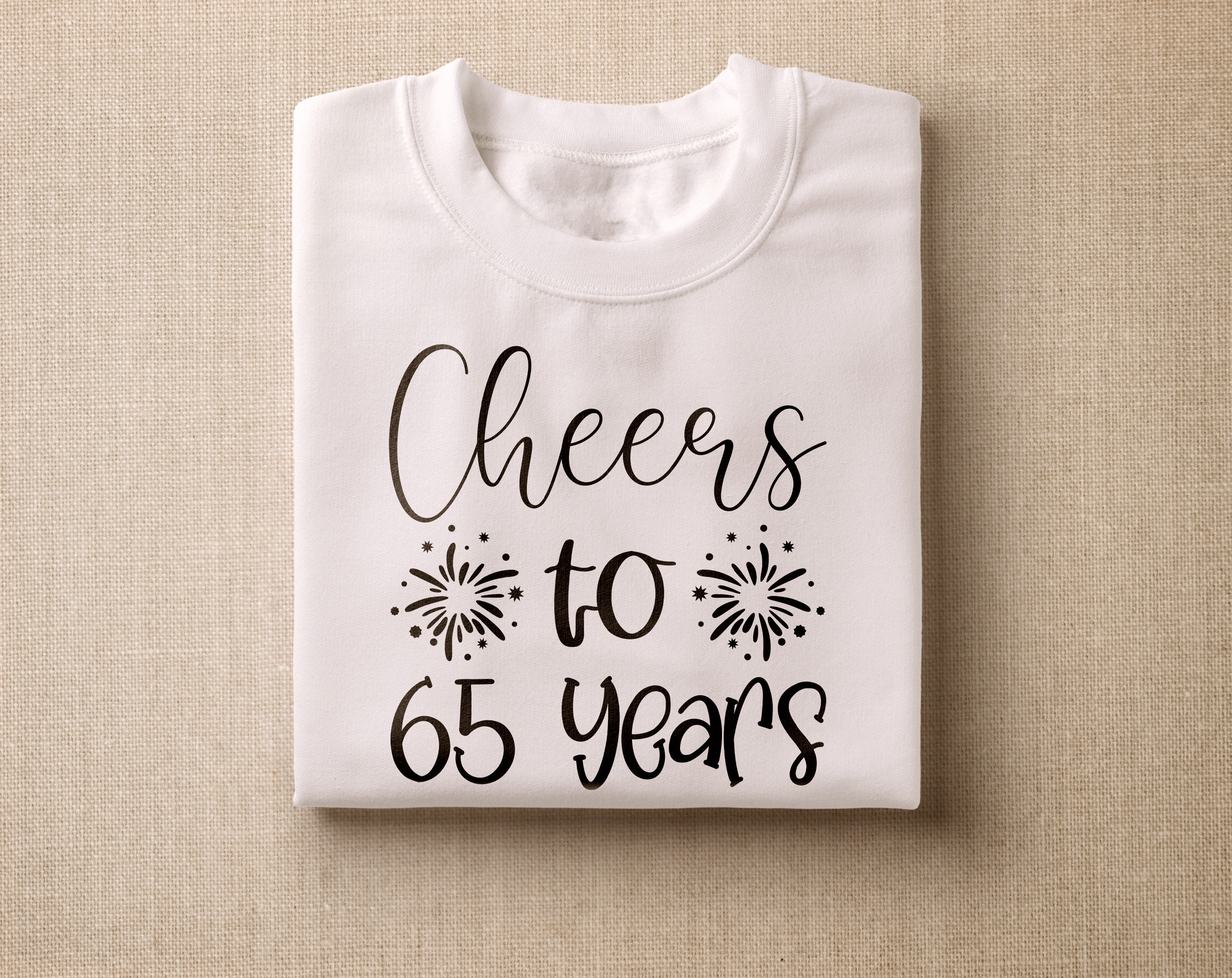 65th Birthday SVG Bundle, 6 Designs, 65th Birthday Shirt SVG, Cheers to ...