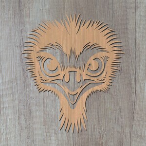 Emu Laser SVG Cut File, Emu Wall Art SVG, DXF, Eps, Emu Vector Cut File ...