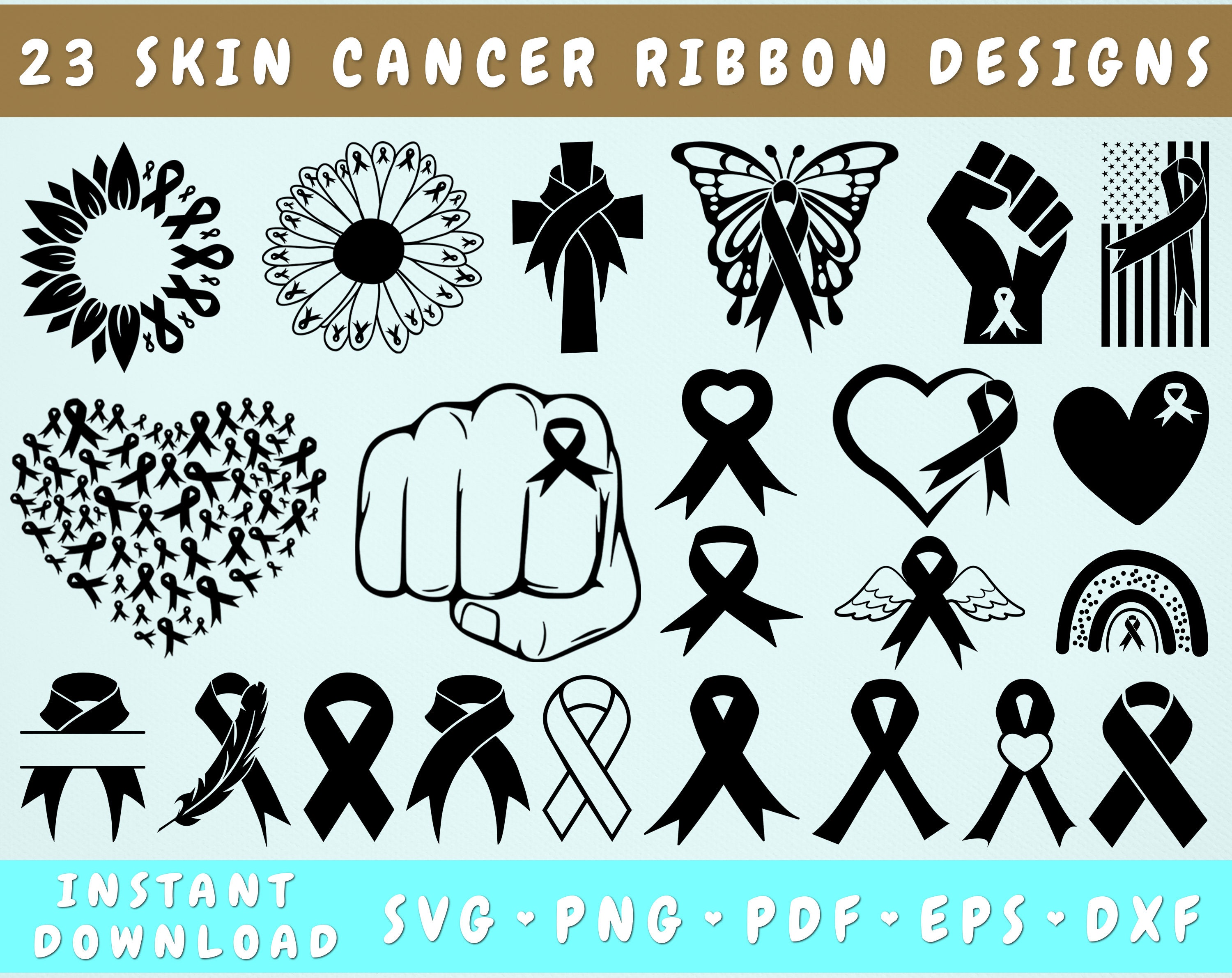 Skin Cancer Ribbon