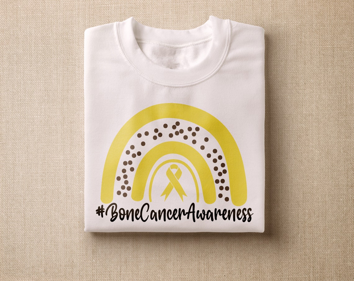 Bone Cancer Awareness SVG Bundle - 25 Designs, Yellow Ribbon SVG, Bone ...
