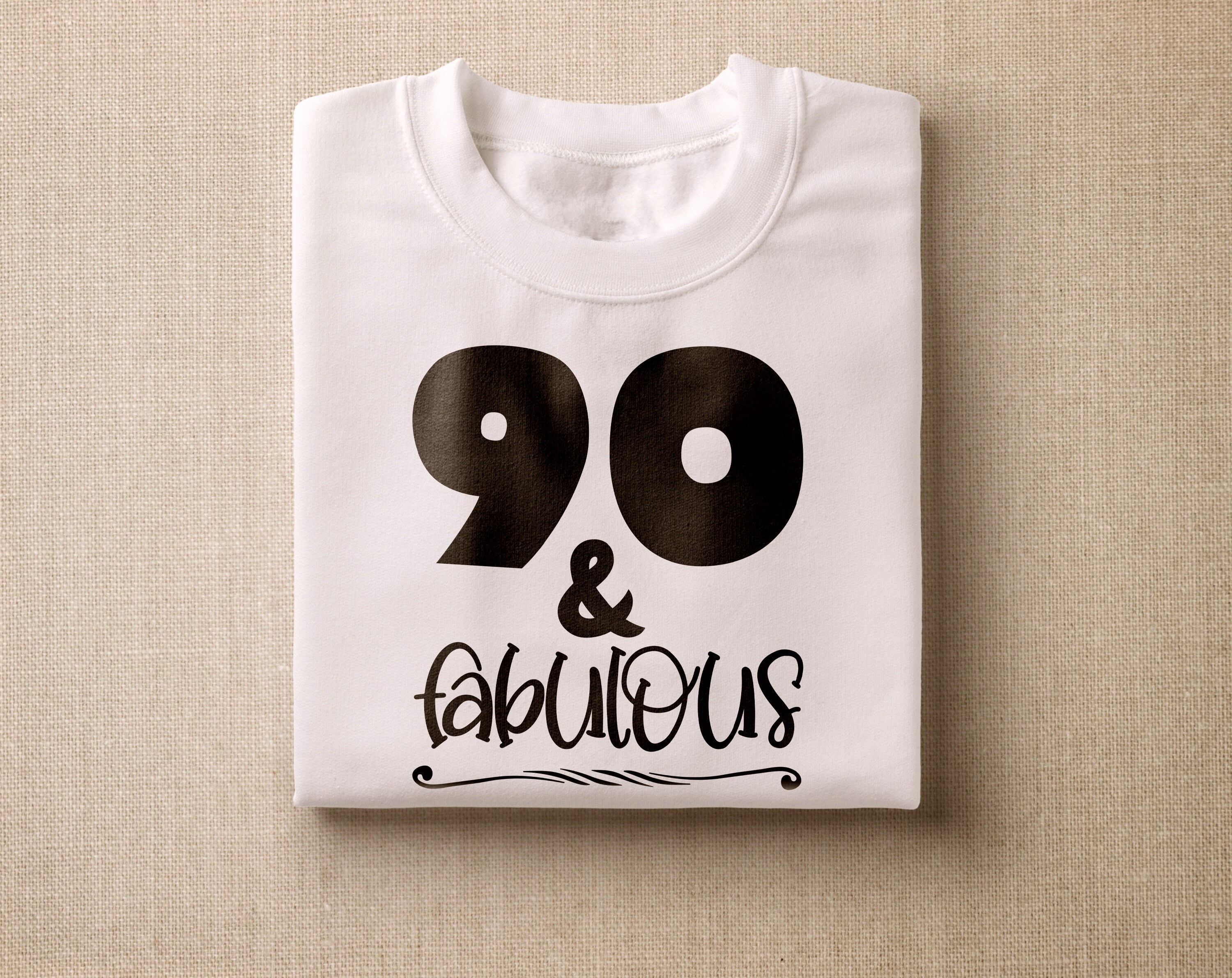 90th Birthday SVG Bundle, 6 Designs, 90 and Fabulous SVG, It Took 90 ...