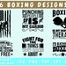 Boxing Quotes SVG Bundle, 6 Designs, Boxing Sayings SVG, Punching ...