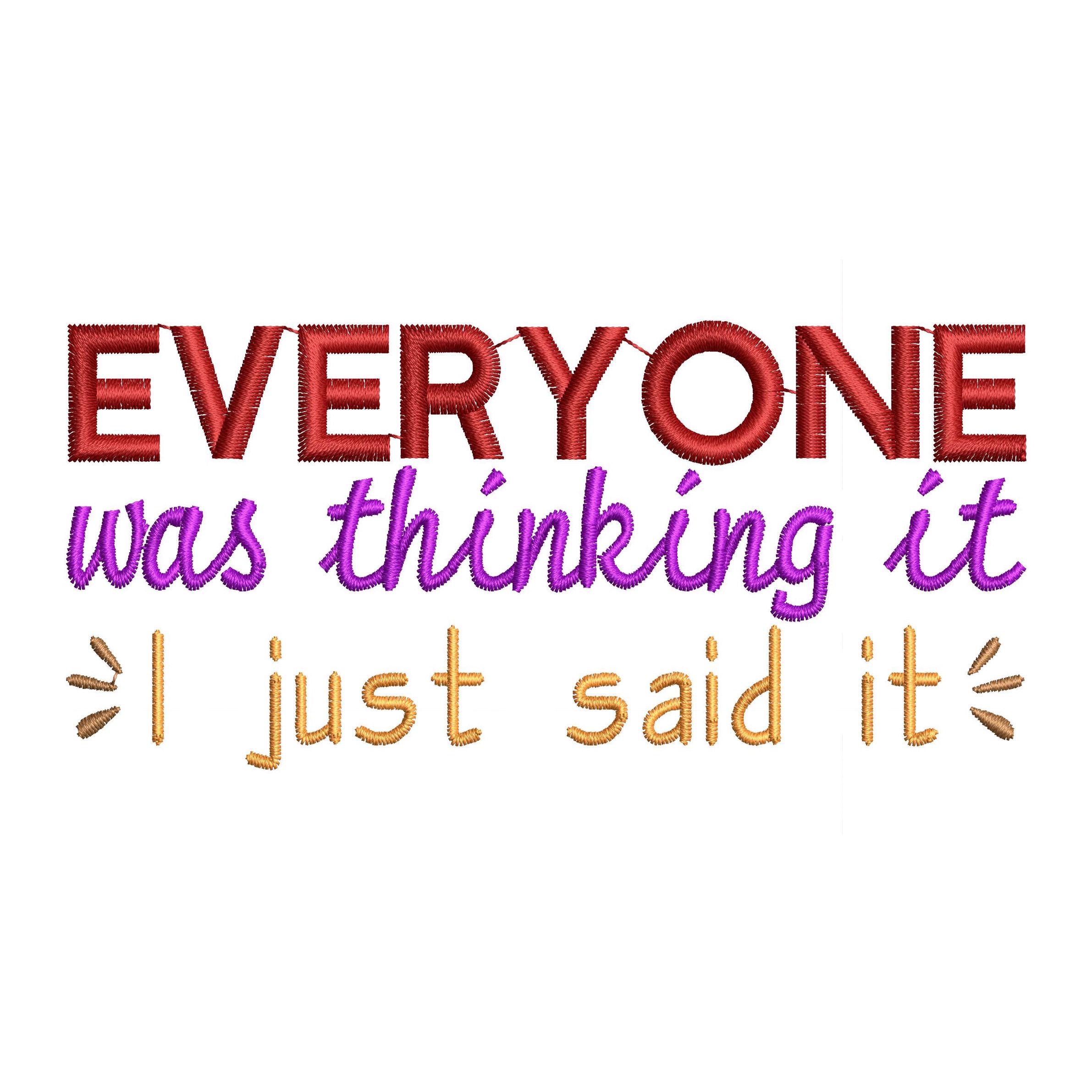 Sarcastic Embroidery Designs Bundle - 15 Designs, Funny Quotes ...