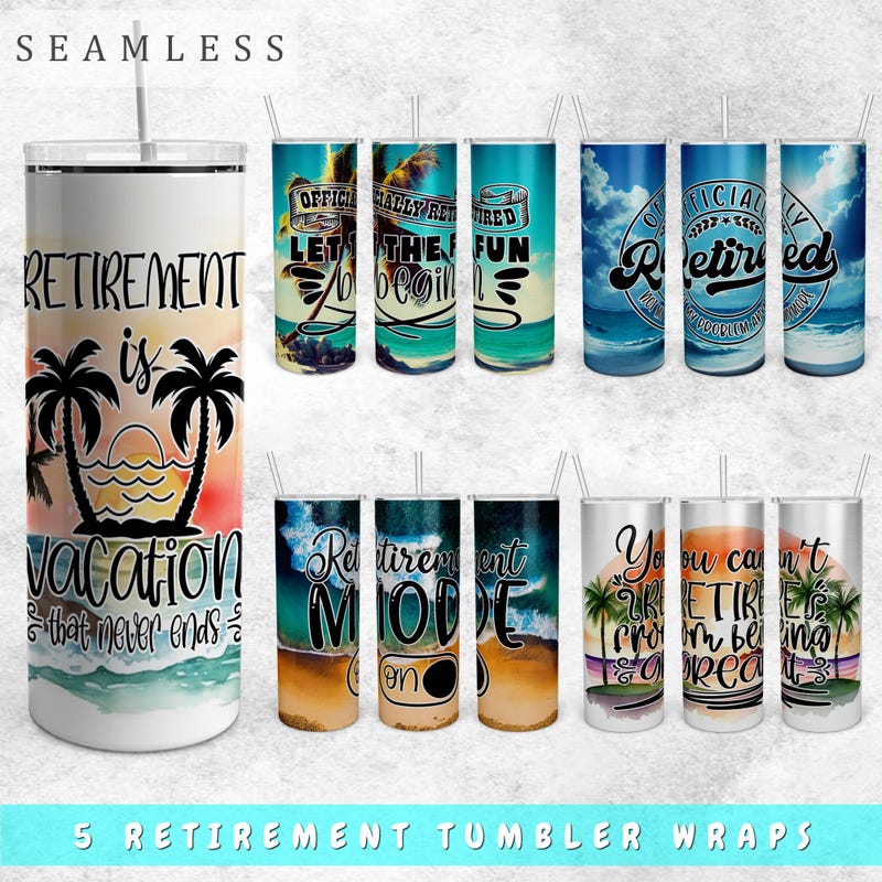 Retirement Tumbler - Etsy