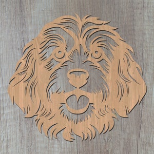 Cockapoo Laser SVG Cut File, Cockapoo Wall Art SVG, DXF, Eps, Cockapoo ...