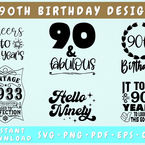 90th Birthday It Took Me 90 Years to Look This Good Svg - Etsy Australia
