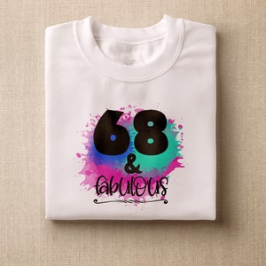 68th Birthday Sublimation Designs Bundle 6 68th Birthday PNG - Etsy