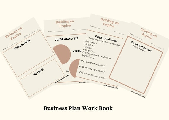 Building an Empire Business Planner Work Book | Etsy