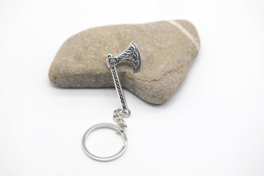 Keychain | viking Axe | Celtic Knots - Etsy