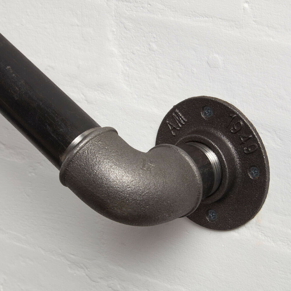 Stair Rail / Bannister - Made From Industrial Pipe! Steampunk! Powder ...