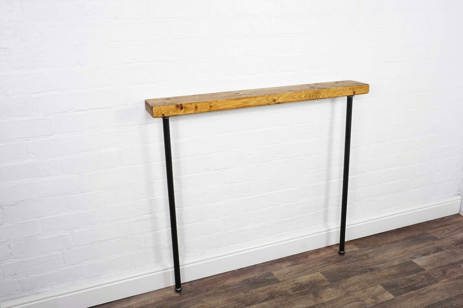 Slimline Radiator/console Table With Pipe Legs 14cm Depth | Etsy