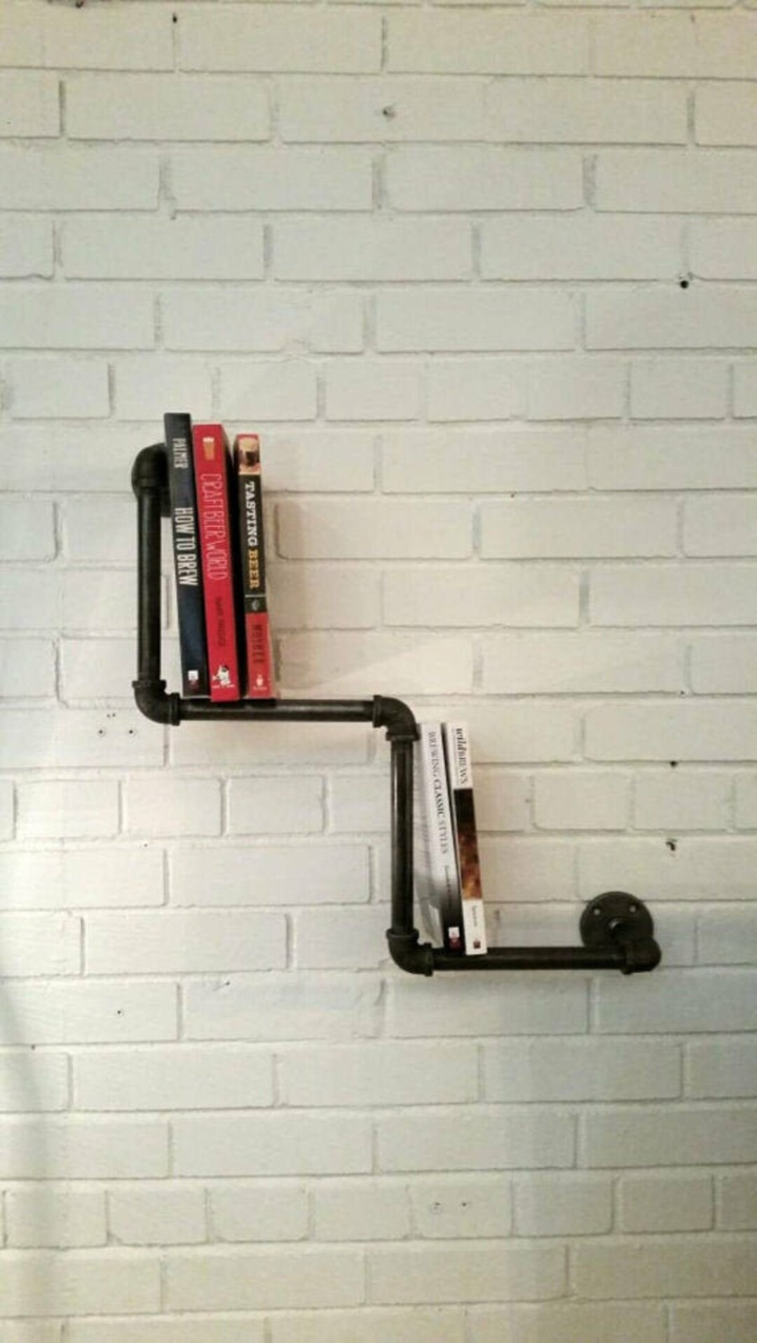 Rustic Industrial Pipe Bookcase | Vintage/steampunk/industrial Pipe ...