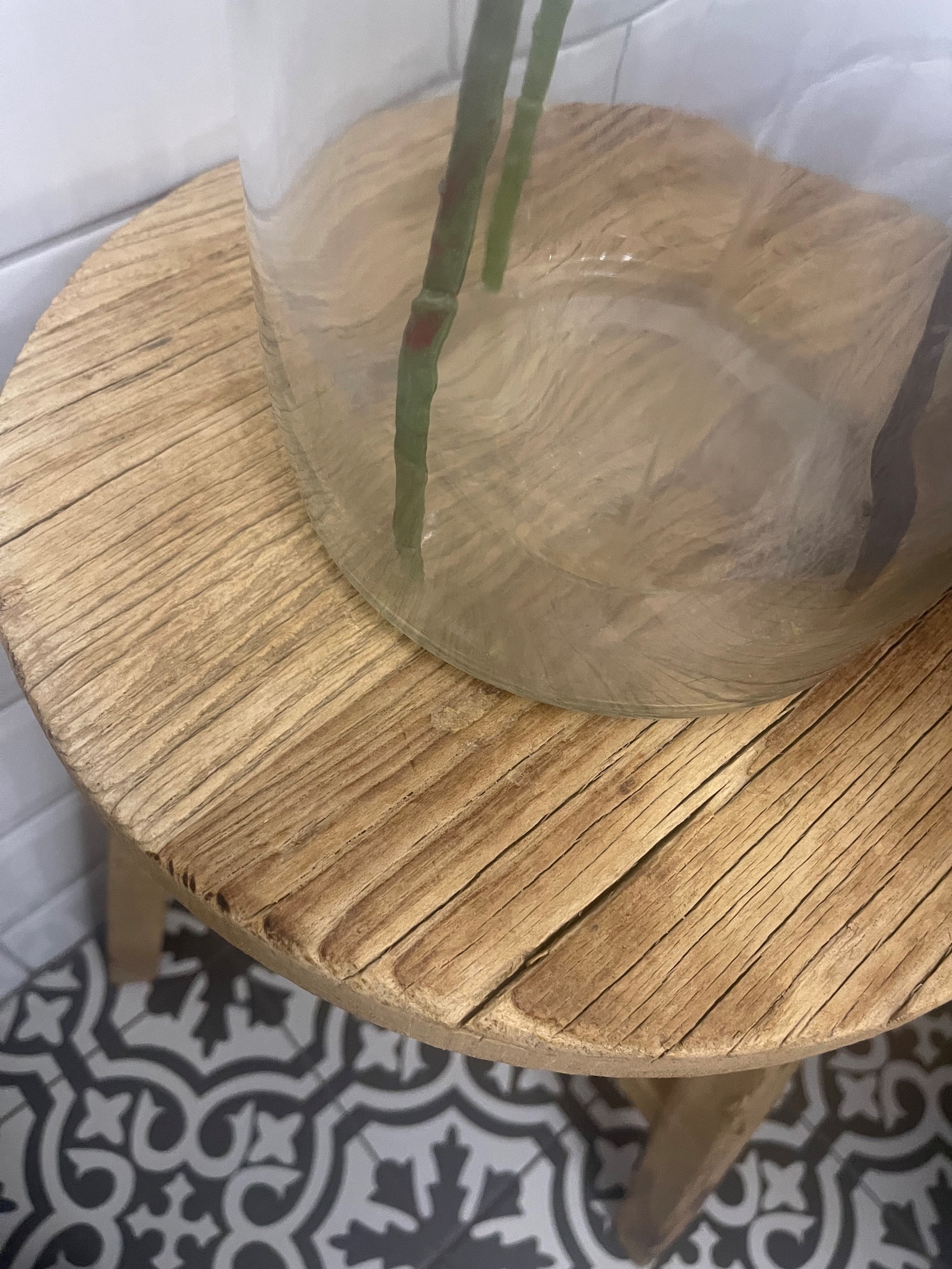 Hand Made Milking Rustic Round Stool Height 50cm Old Barn - Etsy