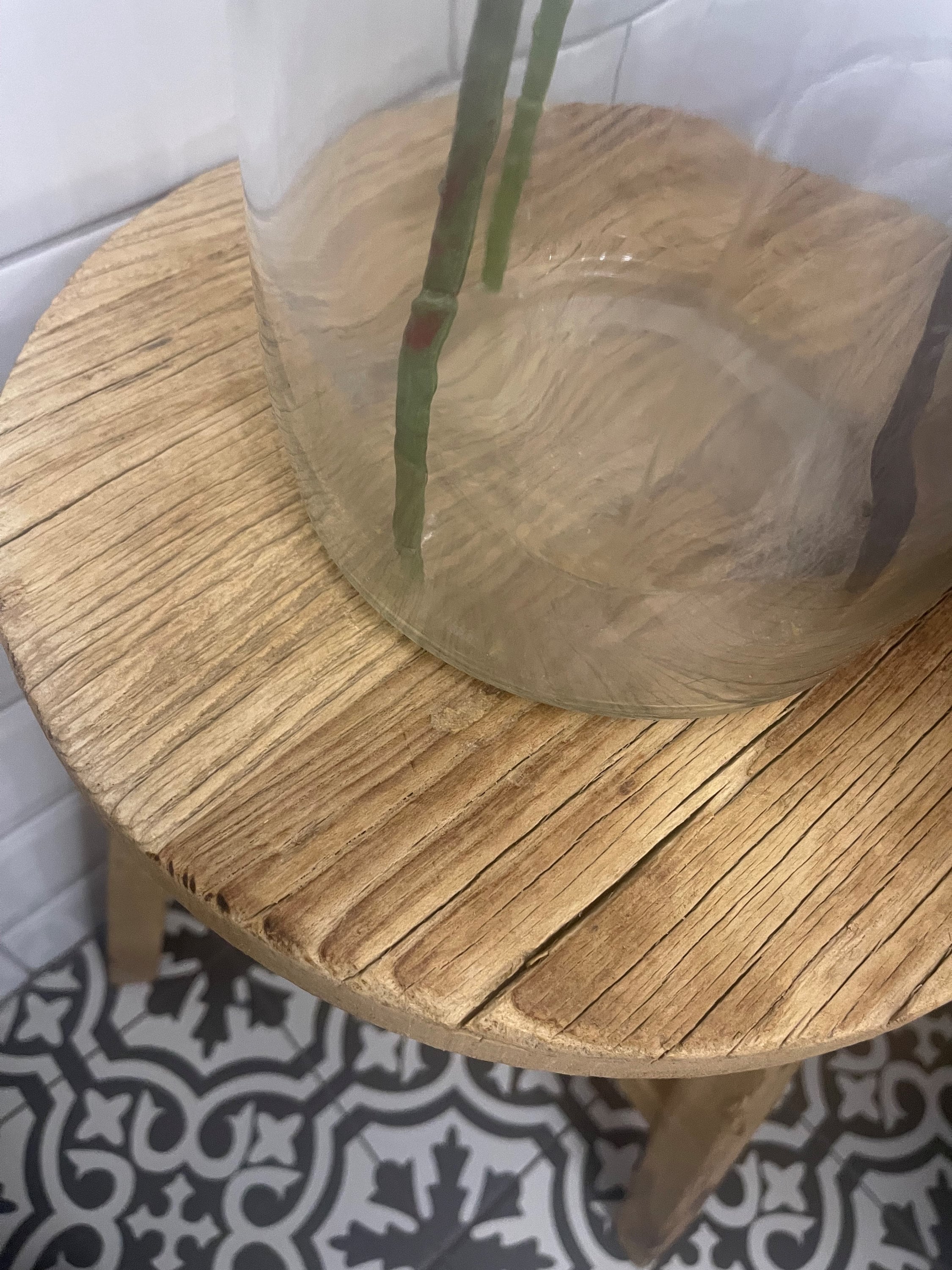 Hand Made Milking Rustic Round Stool Height 50cm Old Barn - Etsy