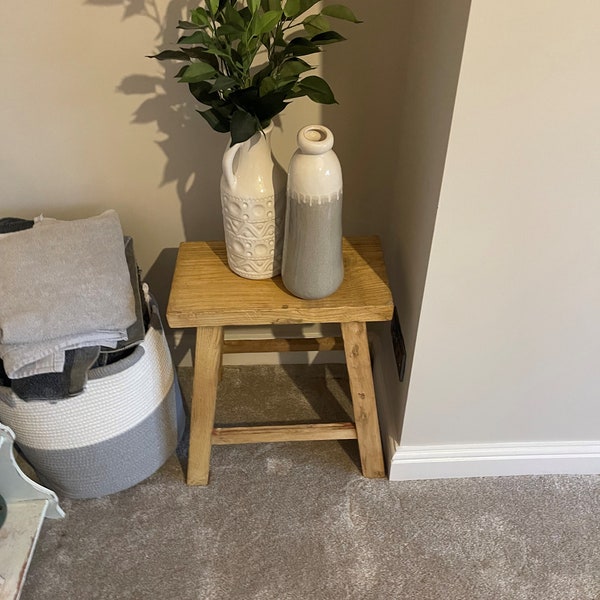 Rustic Stool - Etsy