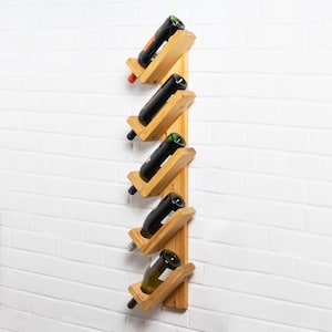 Solid Wood Wine Rack | Reclaimed Timber Style - Etsy UK