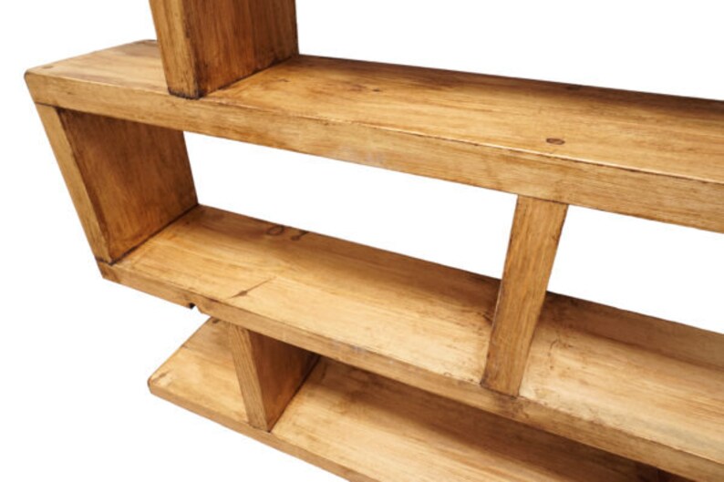 Tiered Shelving Unit Reclaimed Timber Style Solid Wood - Etsy