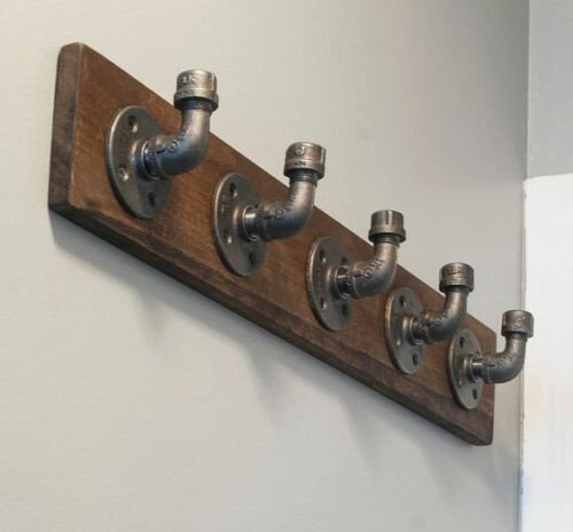 INDUSTRIAL Pipe Coat Hooks High Quality WITHOUT WOOD - Etsy