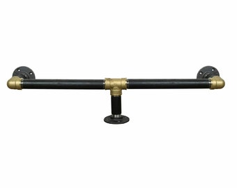 Custom Matte Black Bar Foot Rail Kit High Quality Metal Bar Foot Rail ...