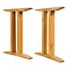 Solid Wood Double Tee Table Legs | Reclaimed Timber Style (pair) - Etsy