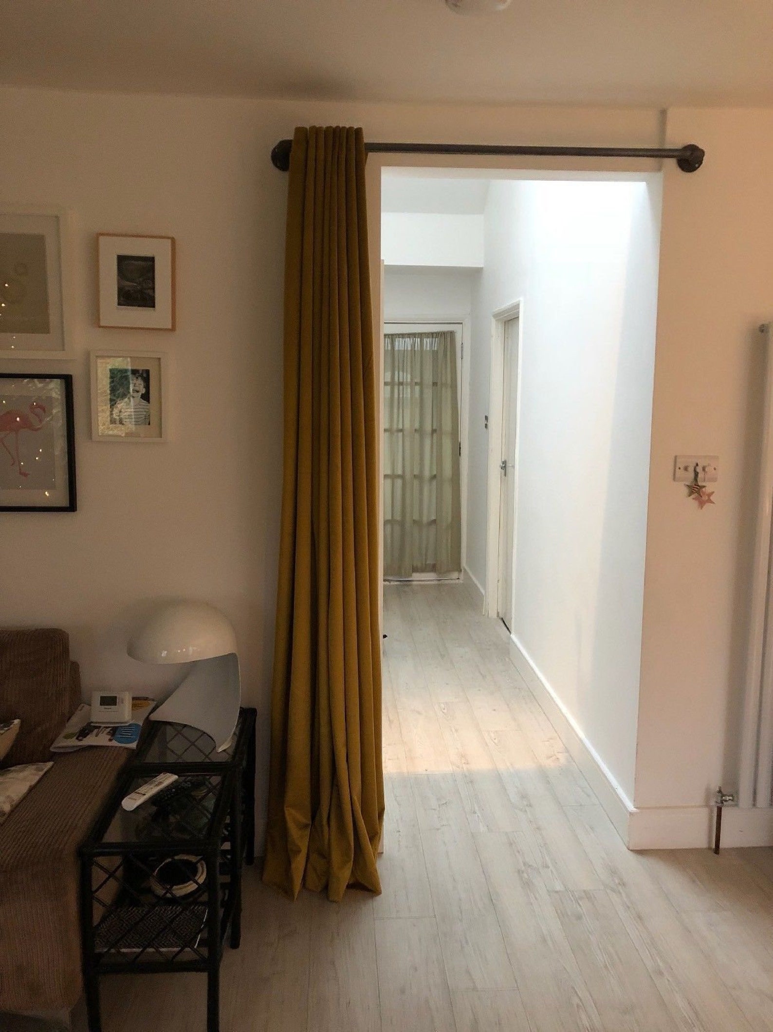 Curtain Pole Curtain Rail Industrial Curtain Rail - Etsy UK