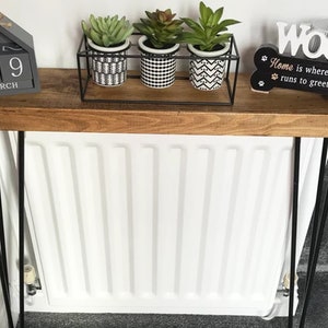 RUSTIC Console Table SLIMLINE With Hair Pin Legs | Reclaimed Timber ...