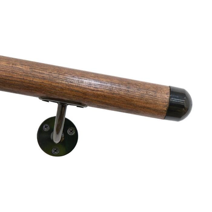 Handrail Black & Walnut Dome End Caps Stair Rail Bannister Stairs ...