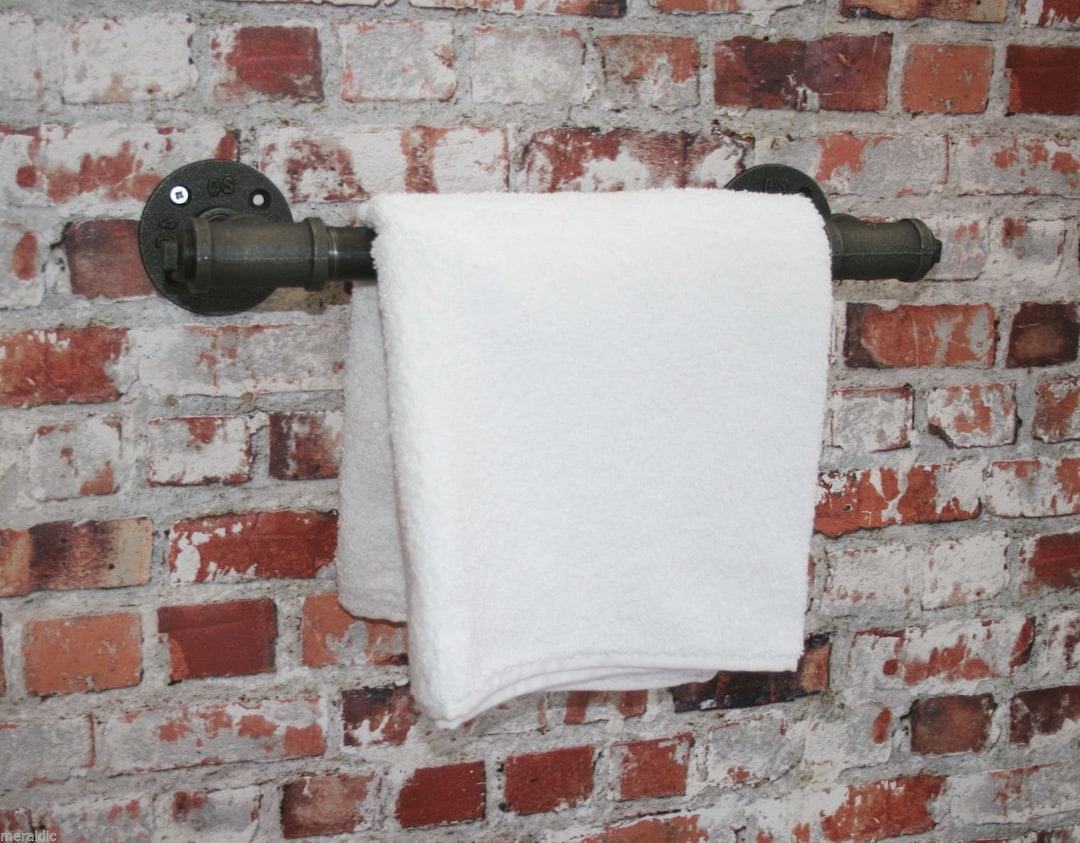 T-nut Pipe Fitting Industrial Towel Rail - Vintage Look - Etsy