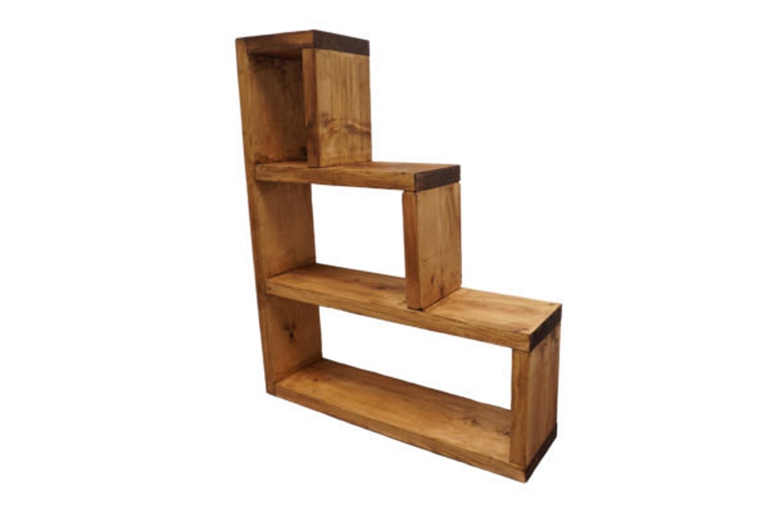 3 Tier Storage Unit Reclaimed Timber Style Solid Wood - Etsy