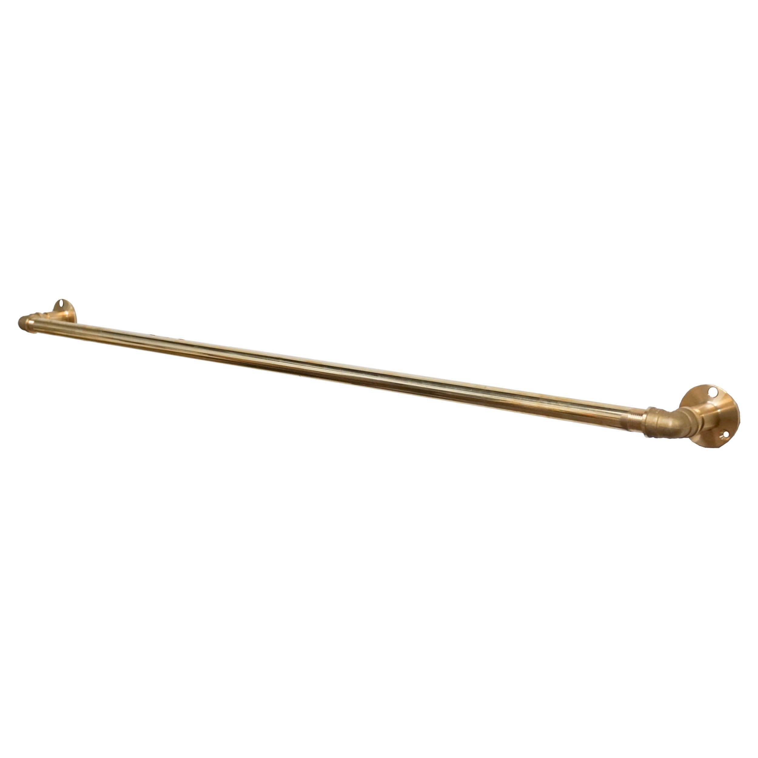Industrial Elbow Style Brass Curtain Pole Made Using Brass - Etsy