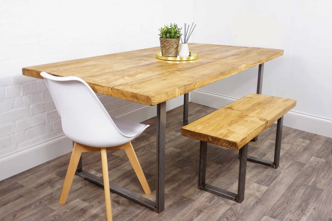 Box Frame Legs Industrial Square Design Office Desk Dining - Etsy UK