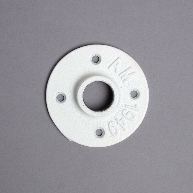 Coloured Malleable Threaded Iron Flange Wall Mount - Etsy