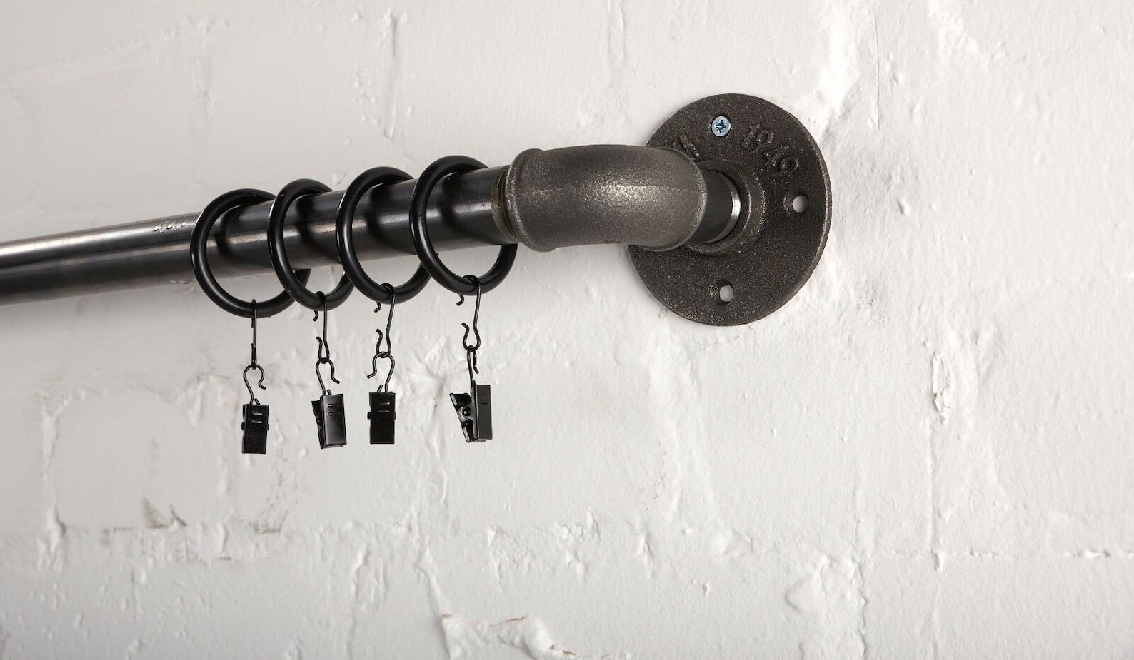 Curtain Pole Curtain Rail Industrial Curtain Rail - Etsy UK