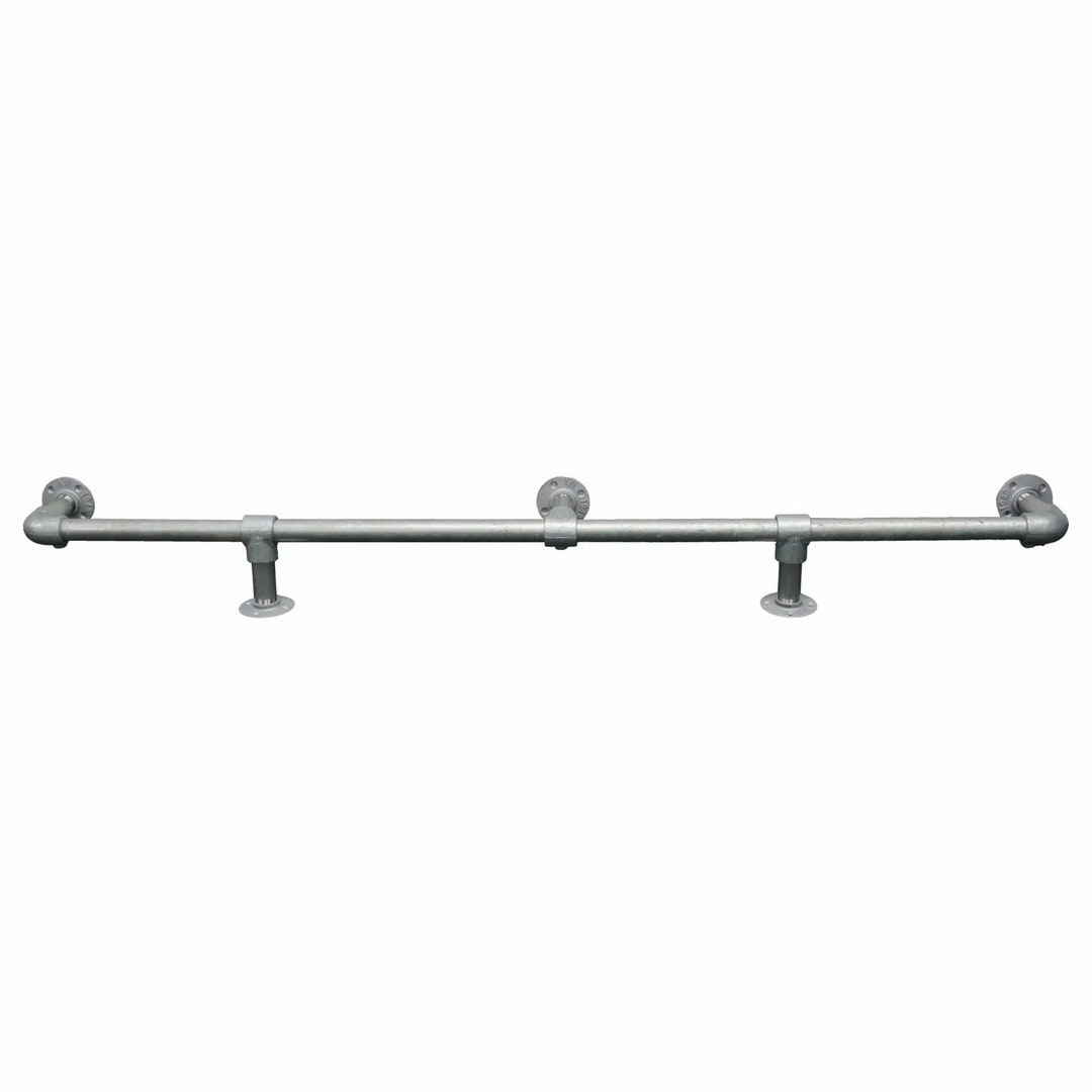Bar/kitchen Foot Rail Made From Industrial Silver Iron Pipe and Key ...