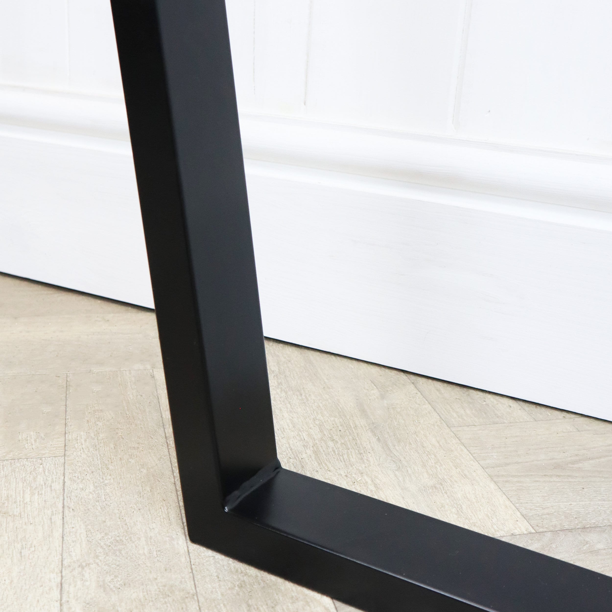 Box Frame Legs Industrial Reverse Trapezium Design Office Desk Dining ...