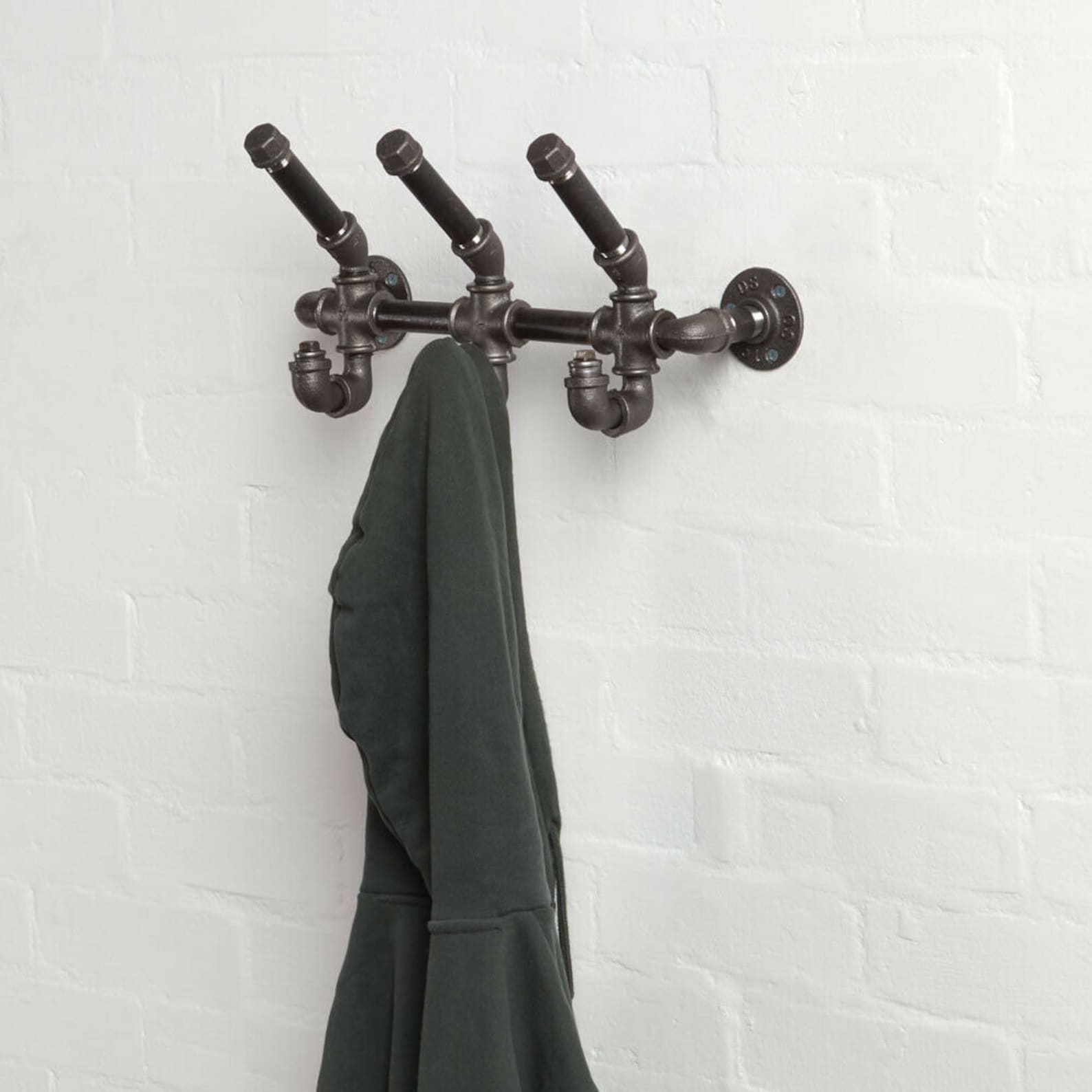 Coat Hooks Industrial Style Made From Pipe | Etsy