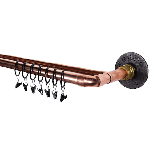 INDUSTRIAL VINTAGE Style CURTAIN Pole Made From Copper Pipe | Etsy