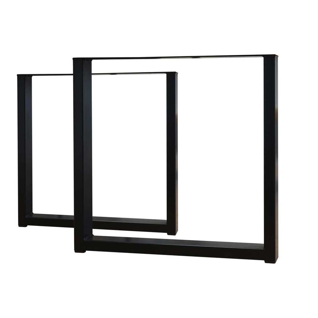 Chunky Square Industrial Steel Table Legs – Pair - Etsy