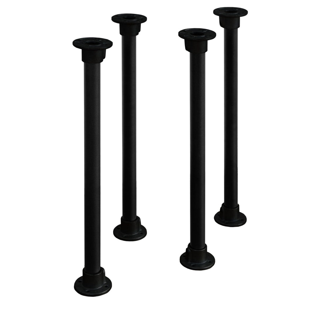 Black Pipe Table Legs | Industrial Key Clamp Pipe Style - Etsy