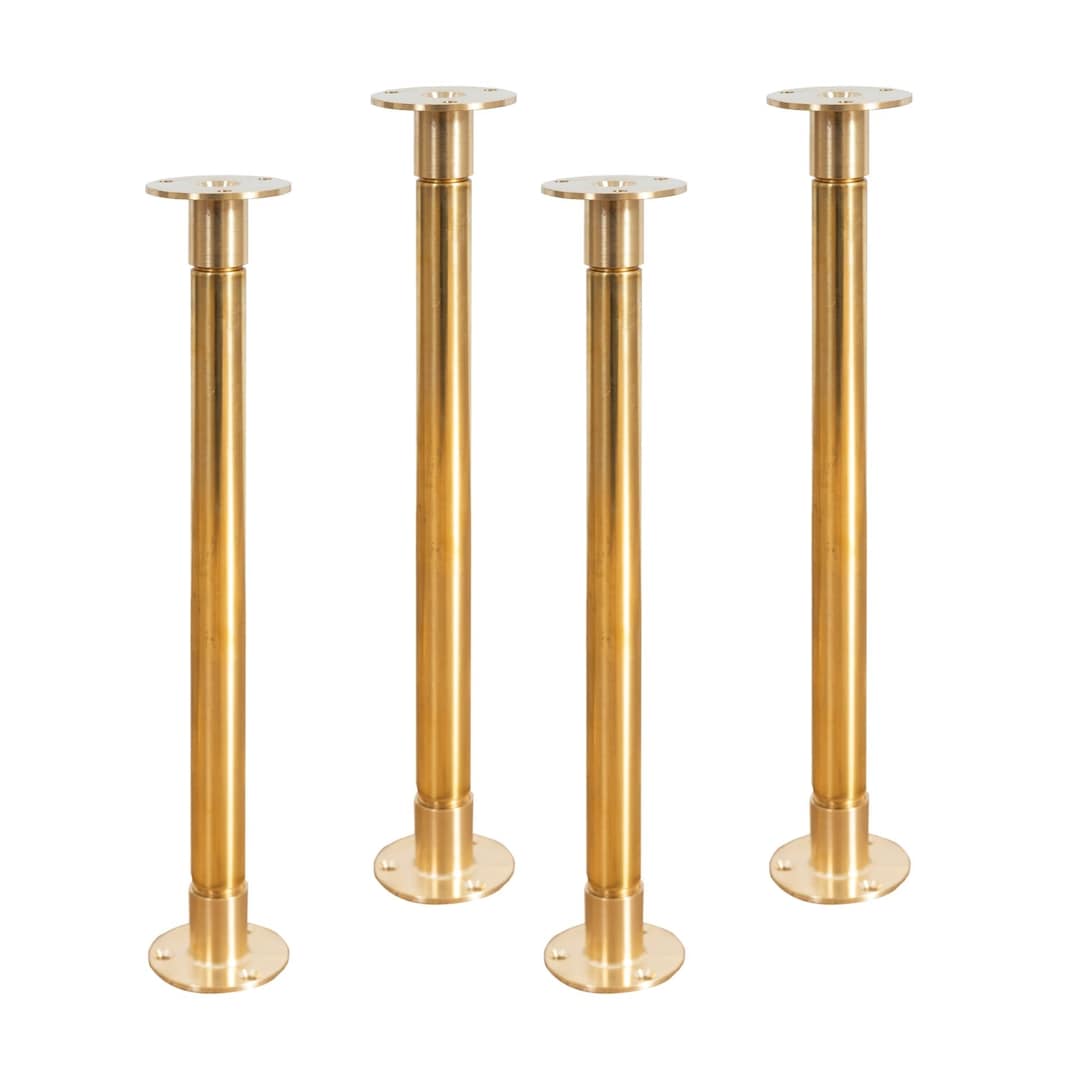 Solid Brass Pipe Table Legs | Solid Brass Pipe Style - Etsy