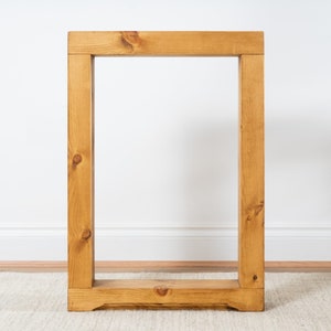Solid Wood Square Table Legs | Reclaimed Timber Style (pair) - Etsy
