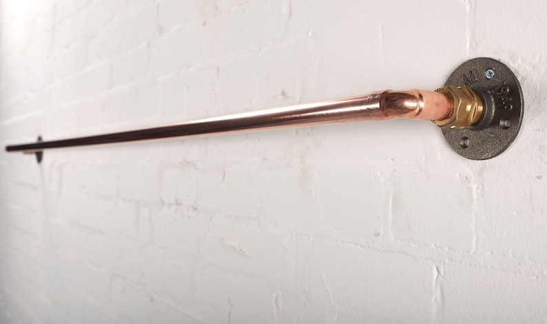 Copper Curtain Pole Made From Copper Tube Steampunk - Etsy Canada
