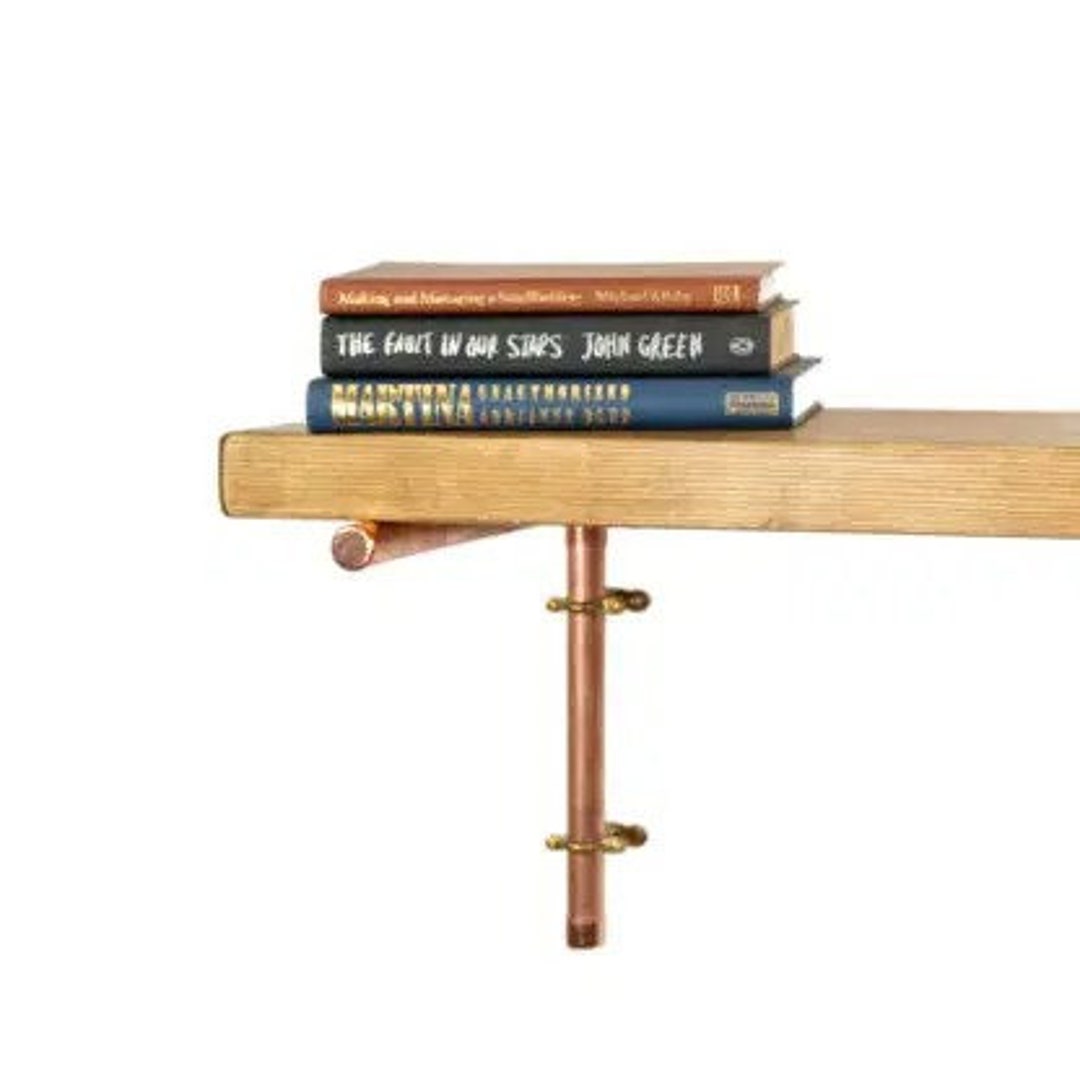 Copper L Shape Pipe Brackets | Industrial Copper Pipe Style - Etsy