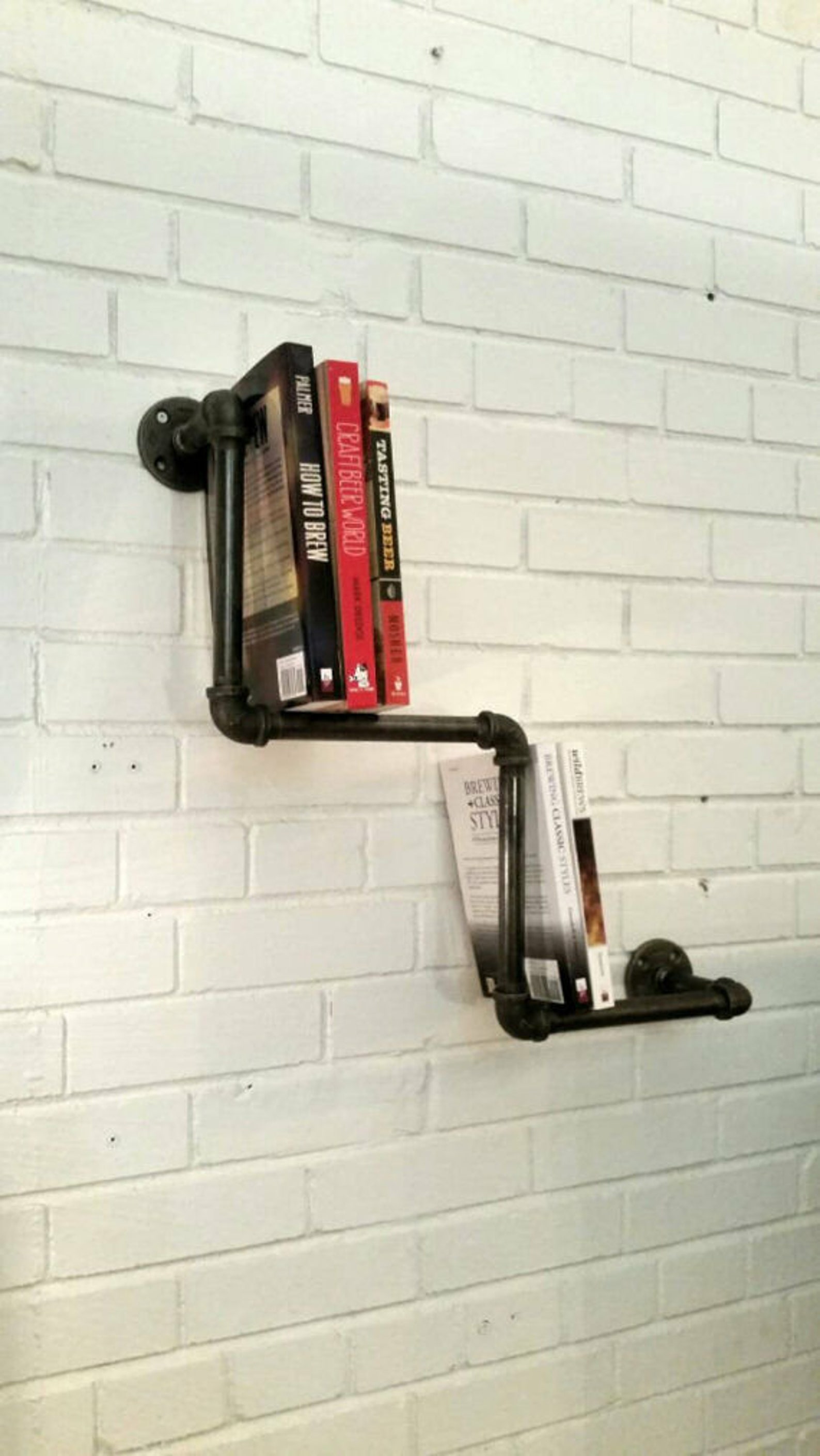 Rustic Industrial Pipe Bookcase Vintage/steampunk/industrial - Etsy