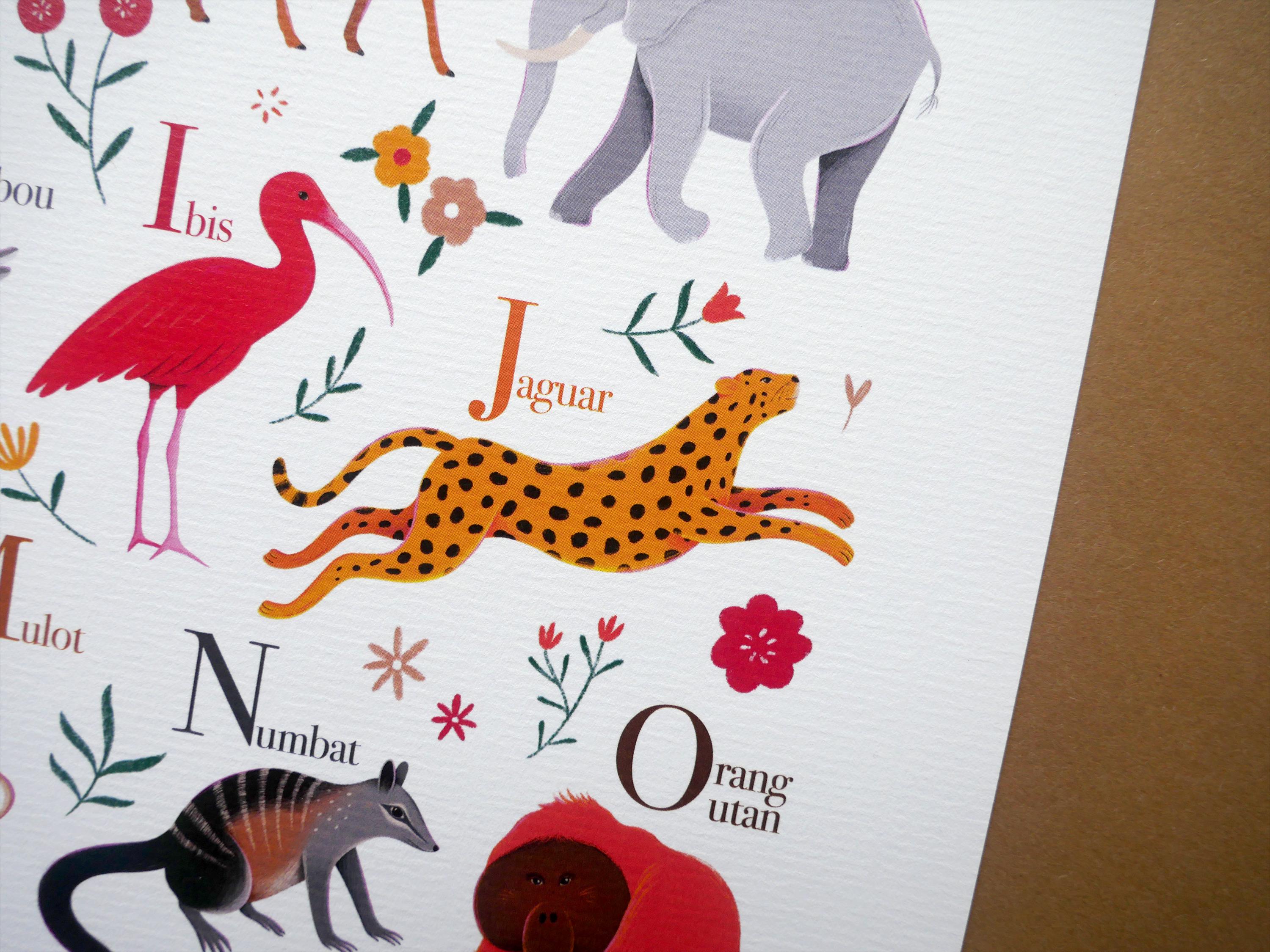 Animal Alphabet Poster 30x40 - Alphabet Poster, French Alphabet ...