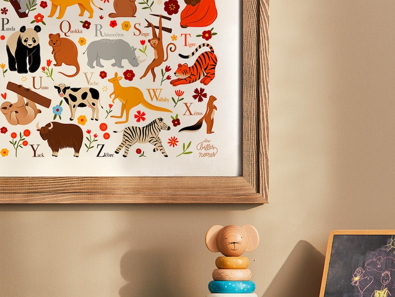 French Animal Alphabet to Print - Alphabet for Children, School ...
