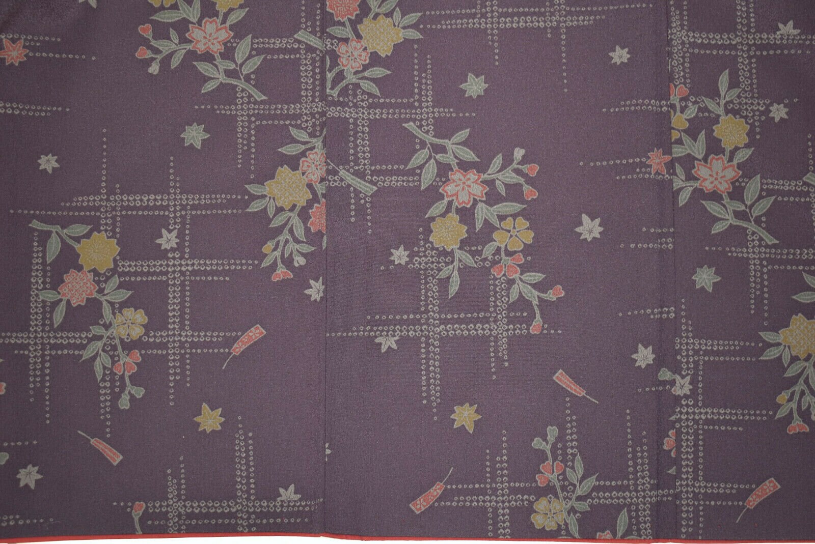 Vintage Retro Pattern Jinken Japanese Full Length Kimono - Etsy UK